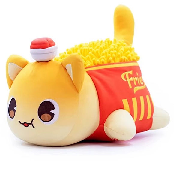 Toys | Aphmau Meemeow Plushie Fries Cat Stuffed Animal Yellow Red ...